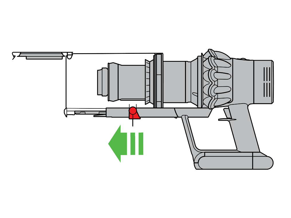 Remove clear bin and check cyclone - Dyson V10 Support | dyson.co.nz
